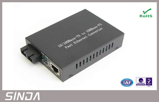 10 / 100Base-TX to 100Base - FX Fast Ethernet Converter 2 ports for FTTX