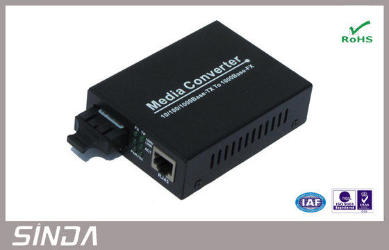 Fiber Optic Gigabit Ethernet Media Converter FOR Data processing networks