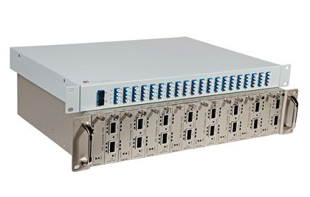 100GHZ  Fiber Optic Mux Demux With thermal arrayed waveguide grating module