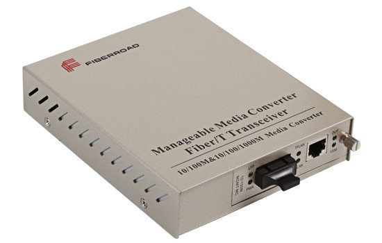 Managed Fiber Optic Media Converter Web Management with  10 / 100Mbps