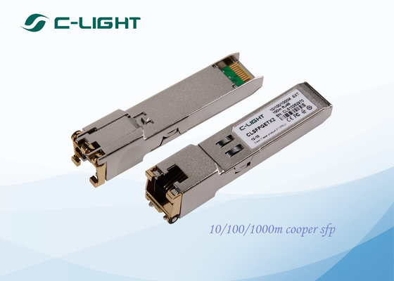 RJ45 SFP Fiber Transceiver Cisco Compatible Copper For transmission