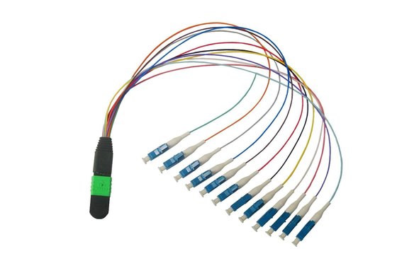 SM / MM / OM3 MPO MTP Direct Fanout  Patch Cord fiber optic cable assemblies