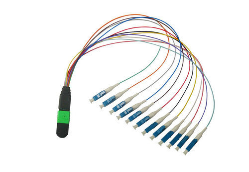 8 fibers optical MPO MTP Fanout Patch Cord for High Density Cable Management