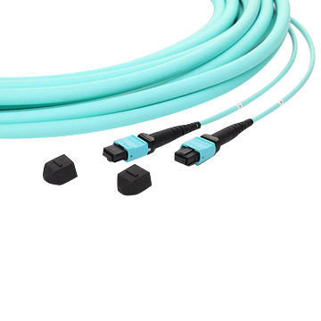 OM3 Patch Cables , MPO / MTP Multimode Patch Cord Fiber Optic Connectors
