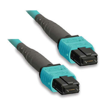 OM3 Patch Cables , MPO / MTP Multimode Patch Cord Fiber Optic Connectors