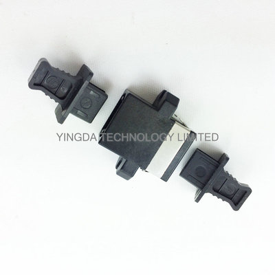 MPO / MTP OM3 10G Fiber Optic Adapter , Coupler Black Plastic 24 Fiber SC Adapter
