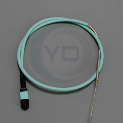 12cores OM3 10G 50/125um MPO/MTP tubular Steel Armored Patch cord