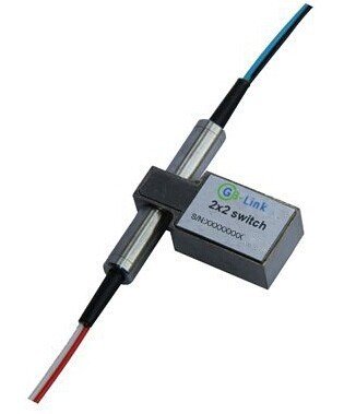 Network Protection Dual 2X2 Bypass Mechanical Optical Switch , RoHS approvals