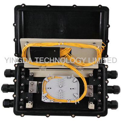 48 Fiber Optic Splitter Box With 1x16 PLC Splitter Mini Module 0.9mm Cable 6 Port