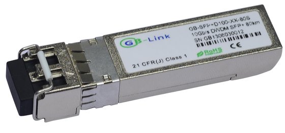 Single Mode DWDM SFP Transceiver Module for 80km 10G Fiber Channel / Ethernet