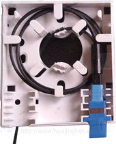 Small 86 Fiber Optic Terminal Box Socket Panel Plastic Shell SC 2 Adapter