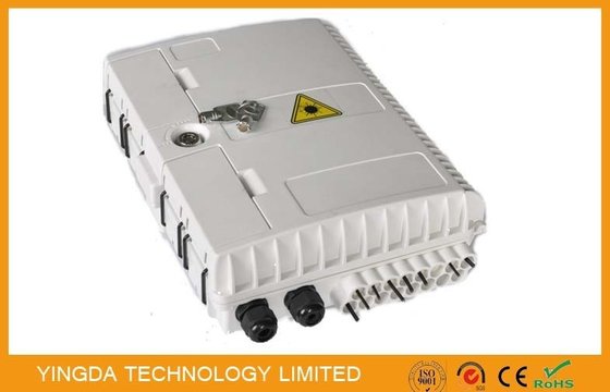 ROHS Plastic FTTB 8 Fiber Optic Splitter Box / FTTH Terminal Box Lock Type