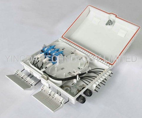 ROHS Plastic FTTB 8 Fiber Optic Splitter Box / FTTH Terminal Box Lock Type