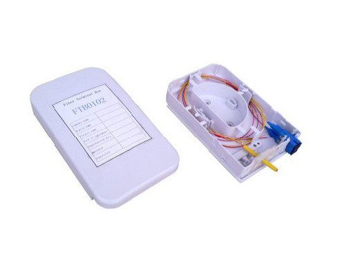 4 port Indoor fiber distribution box , 4 fibers Customer Terminal Box