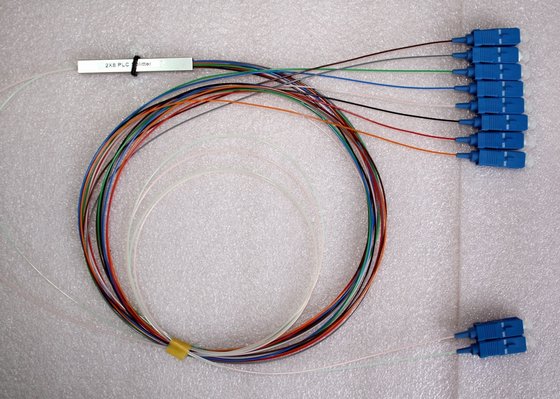 1×8 PLC Fiber Optic Splitter / splitter terminal box For outdoor