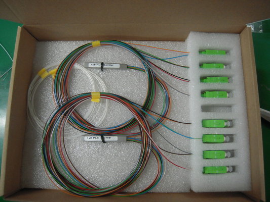 1×8 PLC Fiber Optic Splitter / splitter terminal box For outdoor