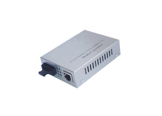 Convertisseur optique de médias de fibre de mode unitaire, convertisseur de médias de gigabit de 10/100/1000m 20 - 100km