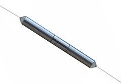2 pigtails mini optical isolator 250um bare fiber with low insertion loss