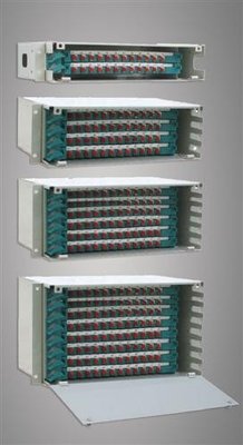 Stainless Steel ABS Fiber Optic Odf 96 Ports FC / SC / ST / LC for Wide Area Networks
