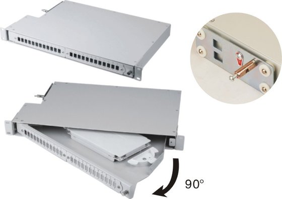 90 Degree Rotatable Fibre Optic Termination and Distribution Patch Panel For ODF