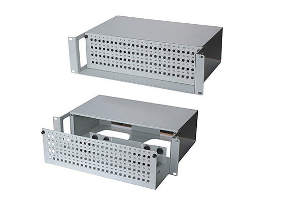 4U Rack Mount Fiber Enclosure , 19 Inch ODF With 96 Fiber Splicing