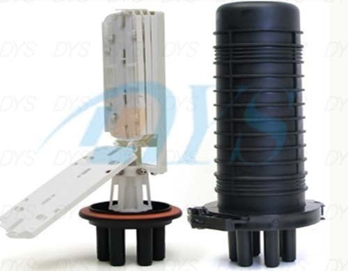 Dome Type 216 Core Fiber Optic Splice Closure , Stainless Metal Parts