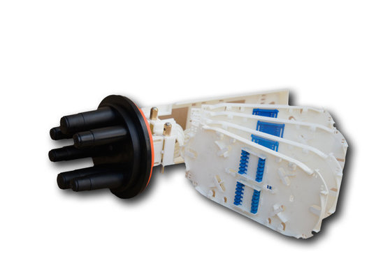 96 singlel core fiber optic splice enclosure Wall mounted 6 round ports