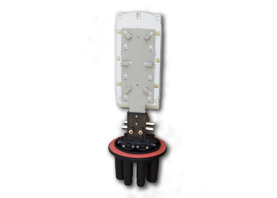 pole mounted Dome Fiber Optic Splice Closure 5 ports sealing for FTTH