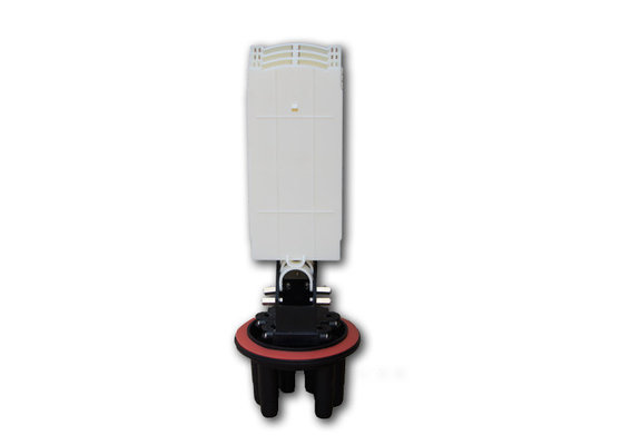 pole mounted Dome Fiber Optic Splice Closure 5 ports sealing for FTTH