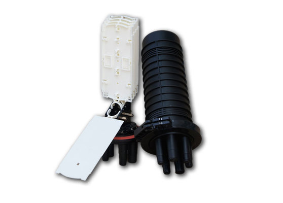 pole mounted Dome Fiber Optic Splice Closure 5 ports sealing for FTTH