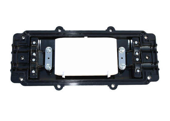 Horizontal fiber optic splice closure