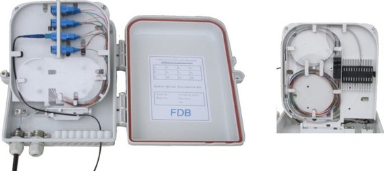 High Impact Plastic Fiber Distribution Box CATV For FTTH Project