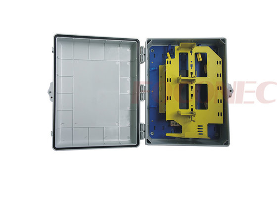 Outdoor Fiber Distribtion Box for FTTH , Plastic Wall Mount Fiber Enclosure