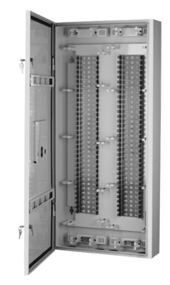 Metal 68 Way Cable Connect Network Distribution Box / Fiber Optic Distribution Panel