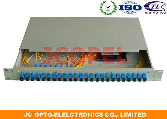 PLC Fiber Splitter Rack Mount 32 Way ODM - Optic Distribution SC PC Aadapter