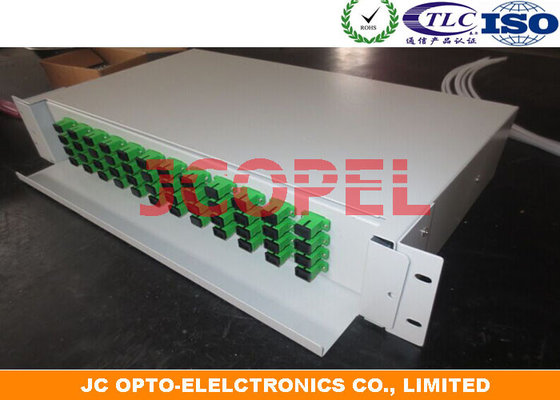 2U FTTH Optical Fiber Distribution Frame Unit Box 24 Core SC / APC Patch Panel