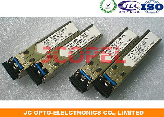 1.25 Gbe 1550nm SFP Module Optical Fiber Transceiver Media Converter 20KM LR Transceivers