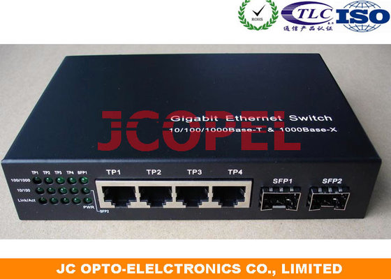 4 - Port Gigabit  Ethernet Desktop Switch 10 / 100 / 1000 Base - T 1000 Base - X