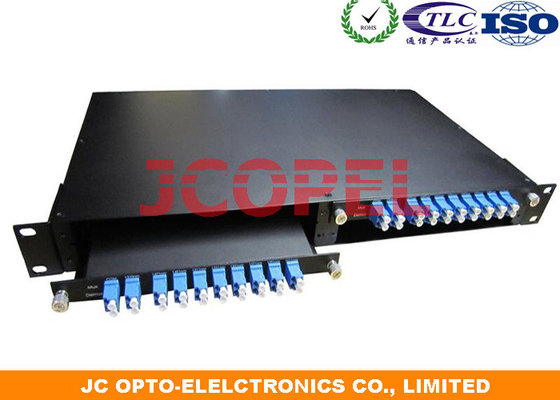 G657A1 Dense Wavelength Division Multiplexing  DWDM Mux Demux Chassises 4 Plug In 1 Unit 19 inch Rack Mount