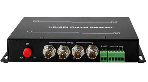 4 channel HDSDI 3G-SDI to fiber converter RS485 RS232 multiplexer video converter 1080P