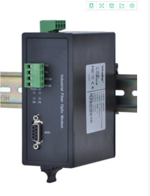 RS485/422/232 DB9 to Fiber Optic ST SC FC MM Din Rail Serical Converter