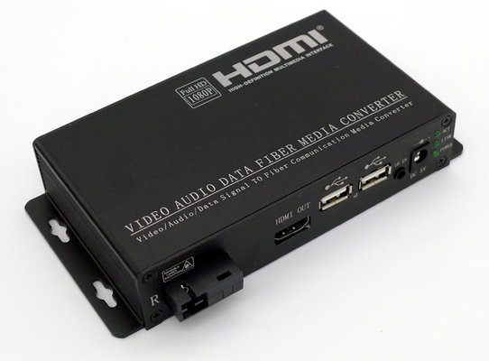 KVM(HDMI+USB) to fiber converter,KVM over fiber extender,HDMI with USB to fiber transmitter and receiver