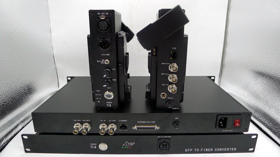 JVC camera EFP to fiber converter,EFP SDI video to fiber converter support  JVC camera adapter and OB-Van over cables