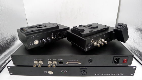 JVC camera EFP to fiber converter,EFP SDI video to fiber converter support  JVC camera adapter and OB-Van over cables