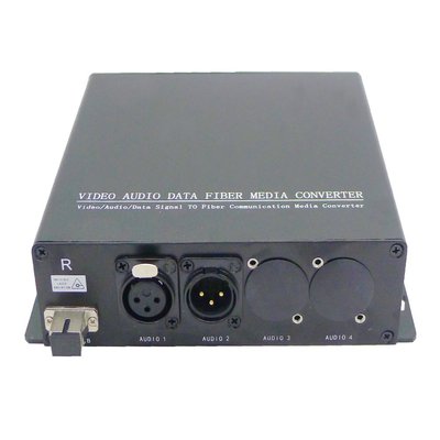 1 channel BIDI XLR balanced 3-pin audio to fiber transmitter and receiver,support Analog audio transmitting over fiber