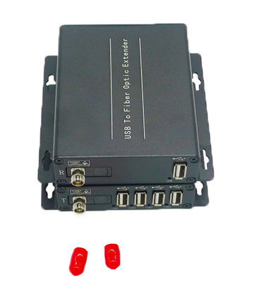 4-ch USB2.0 to fiber converter,Transmission distance 5KM USB signal to optical fiber converter