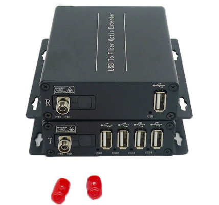 4-ch USB2.0 to fiber converter,Transmission distance 5KM USB signal to optical fiber converter