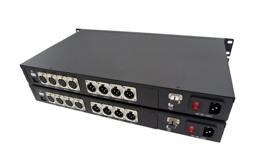 4-ch 2 way balanced audio to fiber optical converter