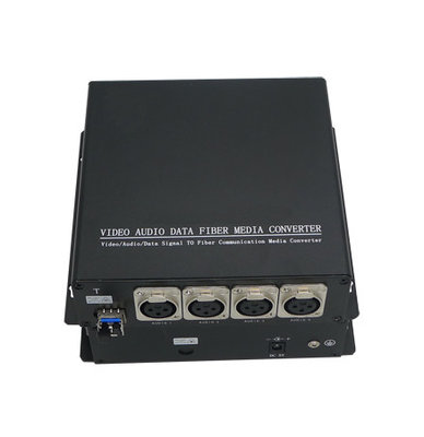 4 CH Balanced Audio（XLR）To Fiber Optic