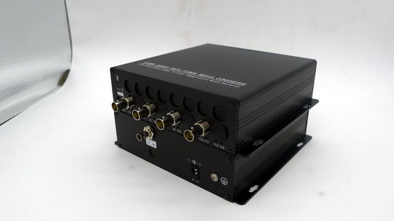 Broadcasting 4-ch 3G/HD-SDI video to fiber transceiver,4 channels 3G/HD-SDI to fiber converter,4-ch SDI fiber extender